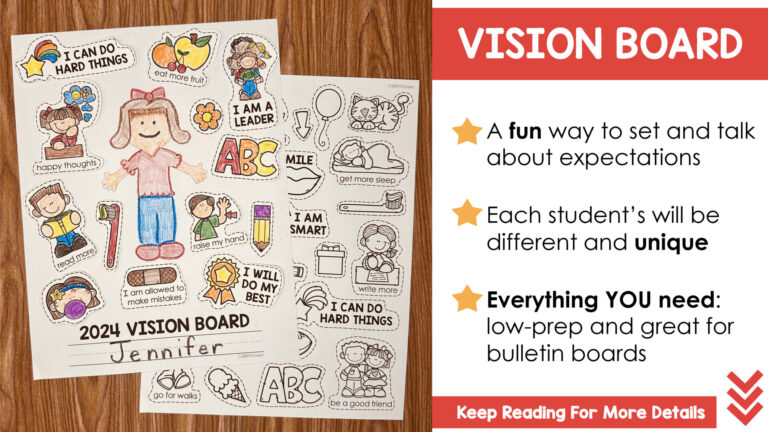 New Year Resolution 2025 Goals Setting Activity, Vision Board 2025 ...