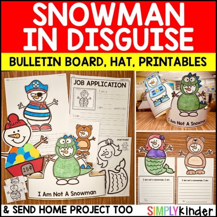Disguise a Snowman Writing & Craft, Snowman in Disguise Project ...
