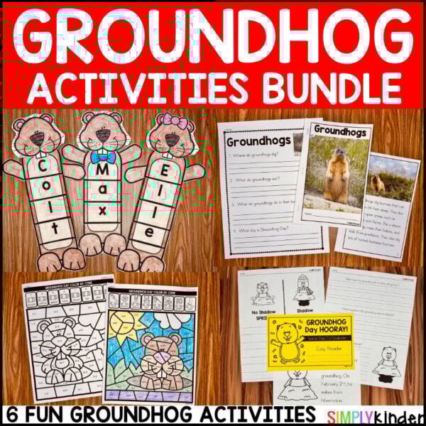 Groundhog Day Activity Bundle, Crafts, Readers, Writing, Bulletin ...