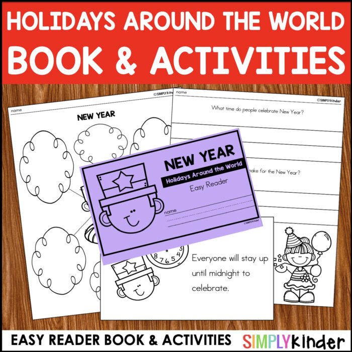 New Year Holidays Around the World Easy Reader - Simply Kinder