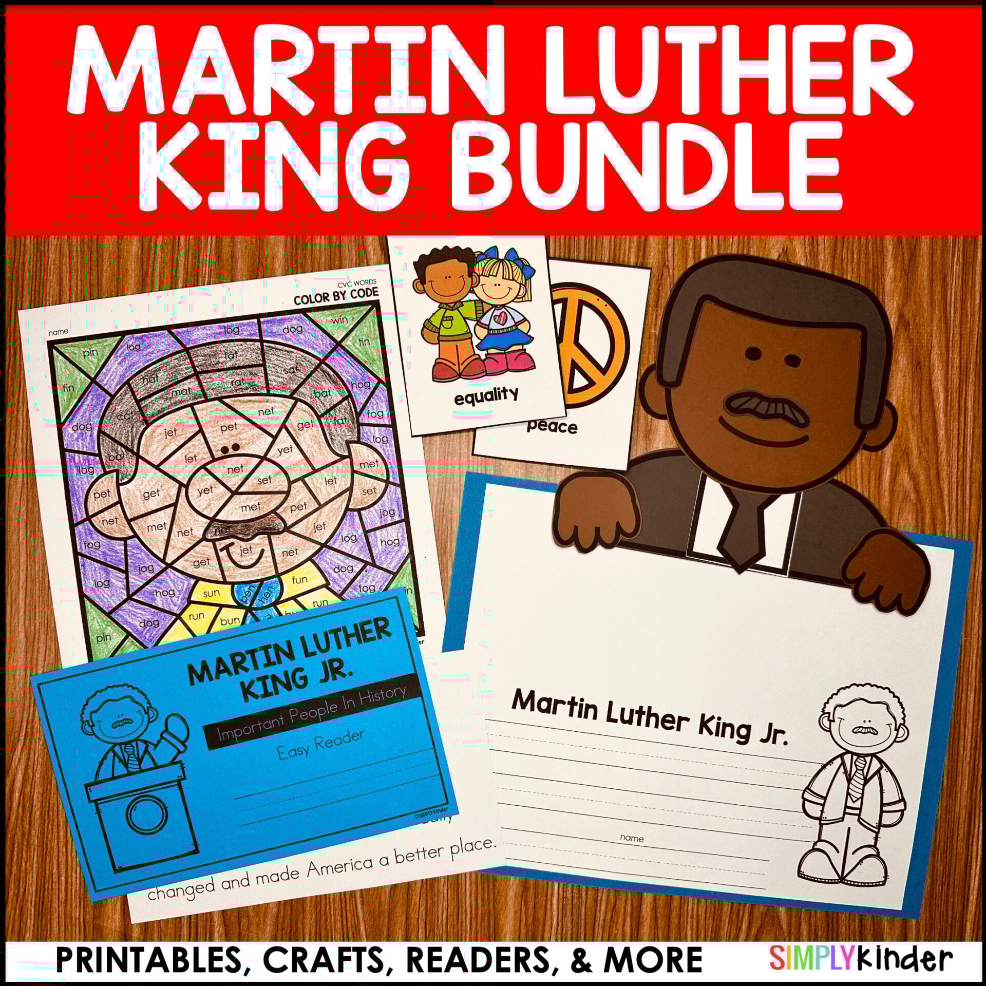 Martin Luther King Jr. Free Reader - Simply Kinder