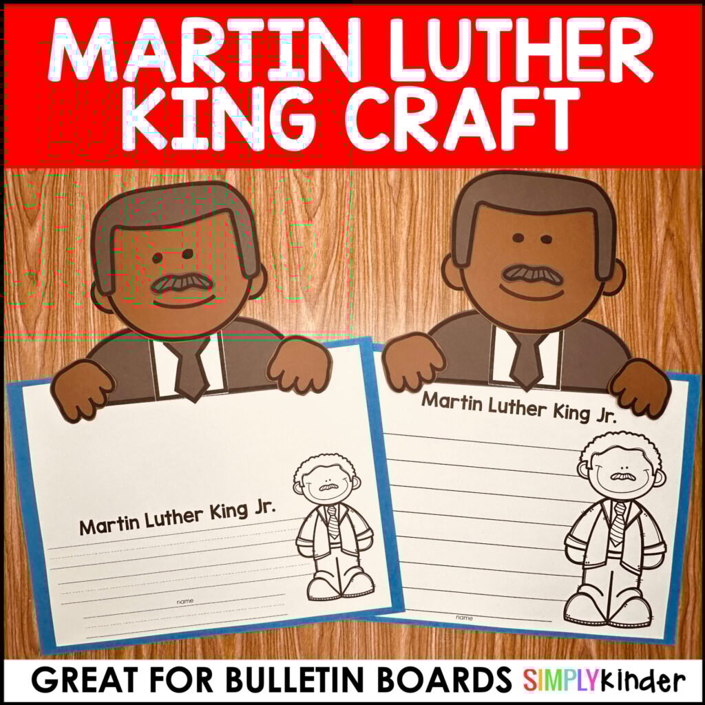 Martin Luther King Jr Craft for Bulletin Board - Simply Kinder
