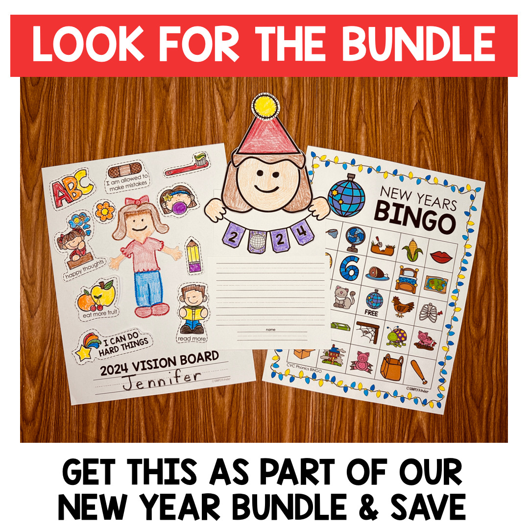 New Years Craft for Bulletin Board - Simply Kinder