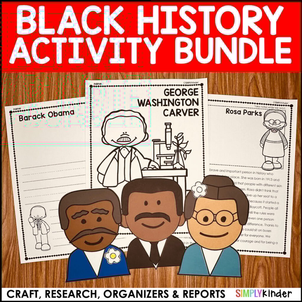 Black History Month Activities, Reading, Writing, & Craft Project ...