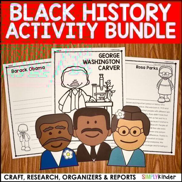 Black History Month Activities, Reading, Writing, & Craft Project ...
