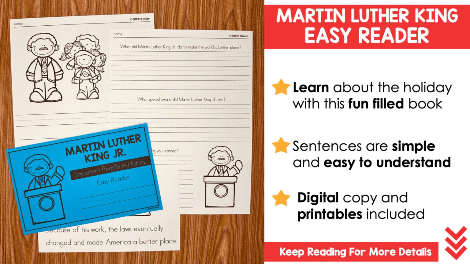 Martin Luther King Bundle of Activites, Craft, Reports, & No Prep ...