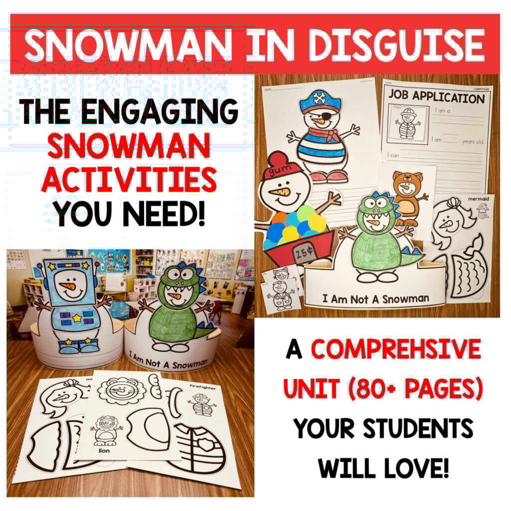 Disguise a Snowman Writing & Craft, Snowman in Disguise Project ...