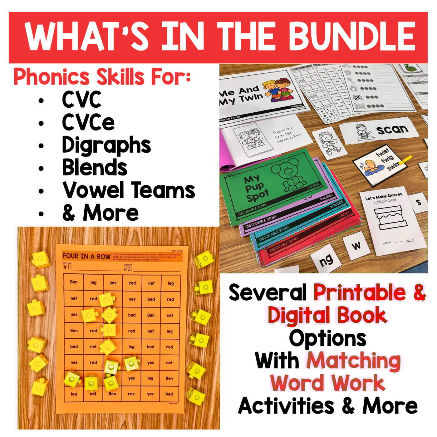 CVCe Decodable Reader, Science of Reading Decodables - Simply Kinder