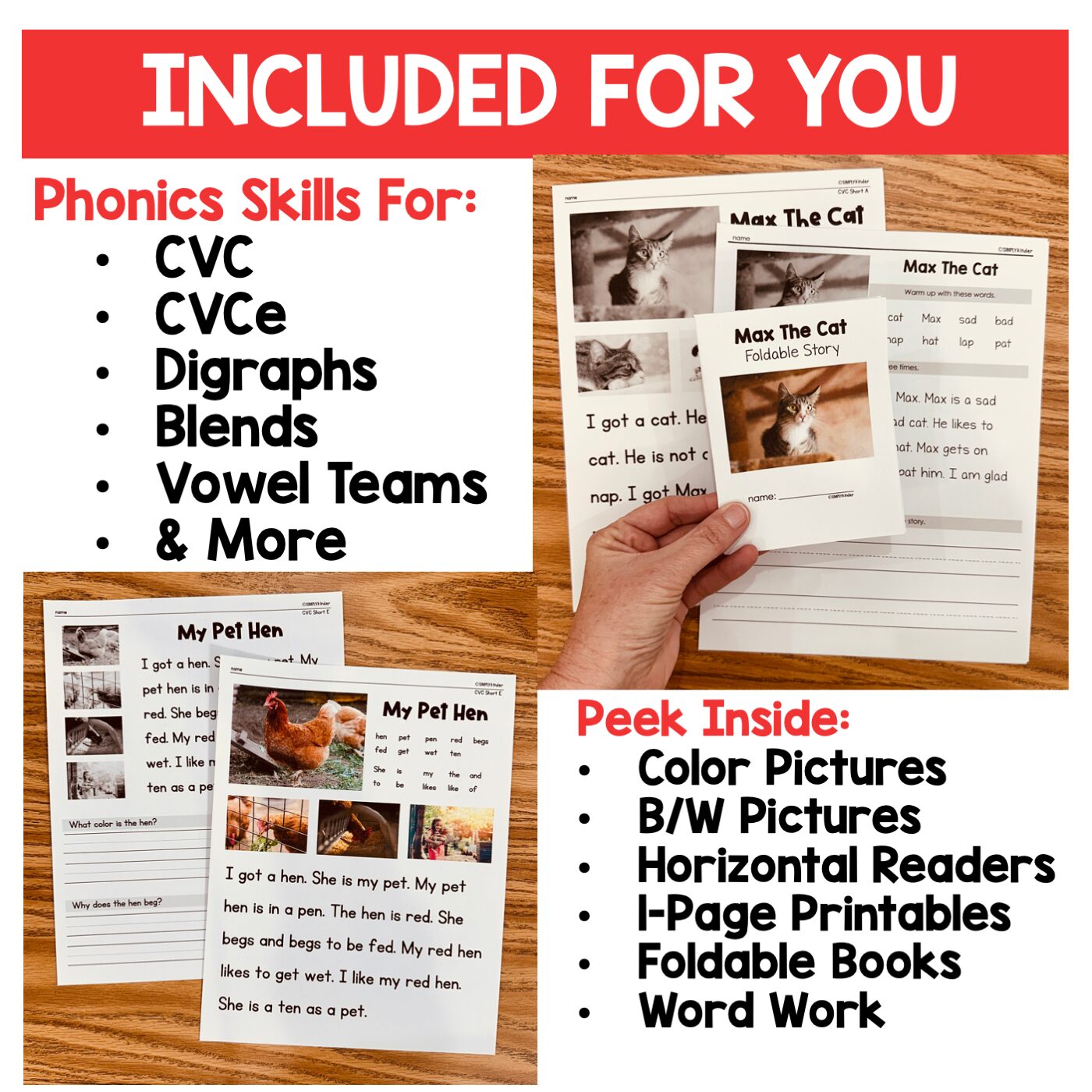 Nonfiction Decodable Readers with REAL Pictures, Decodables, Passages ...