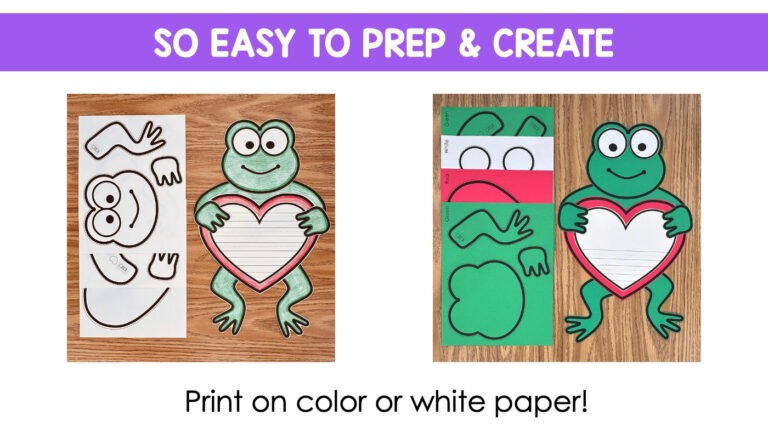 Love Frog Leap Year & Valentine's Day Craft, Bulletin Board, Writing ...