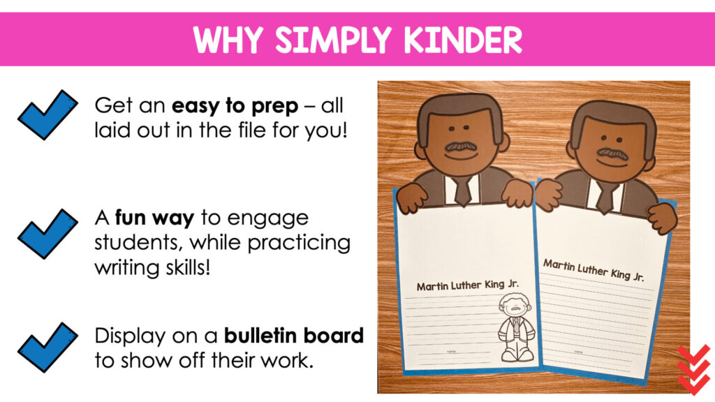 Martin Luther King Jr Craft for Bulletin Board - Simply Kinder