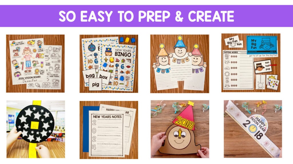 New Years 2025 Bulletin Boards, Activities, Resolutions, Crafts for ...