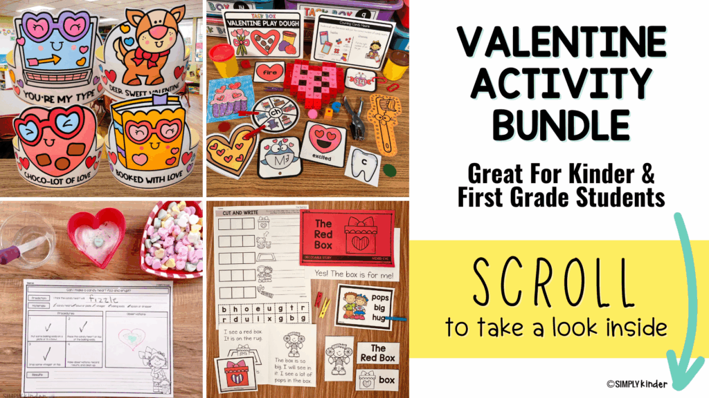 Valentines Day Kindergarten MEGA Activities, Crafts, Centers, Math ...