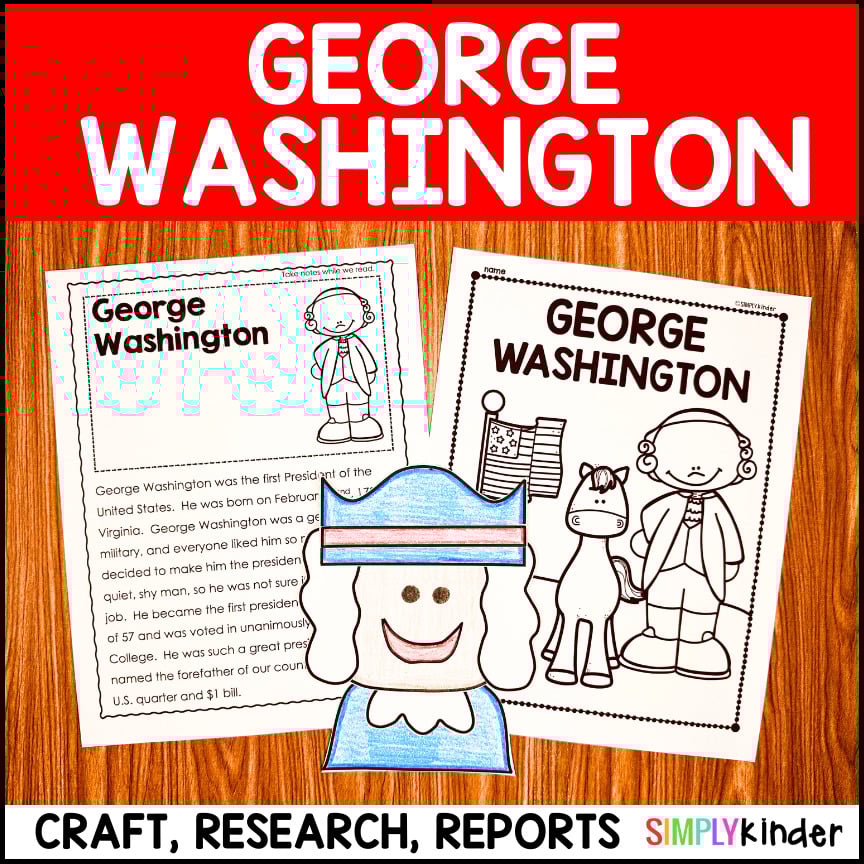 George Washington Activities For Kindergarten