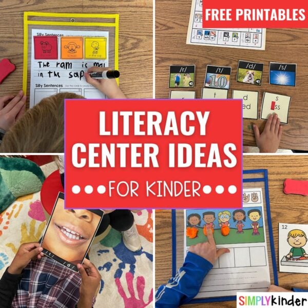 Science of Reading Literacy Center Ideas for Kindergarten - Simply Kinder