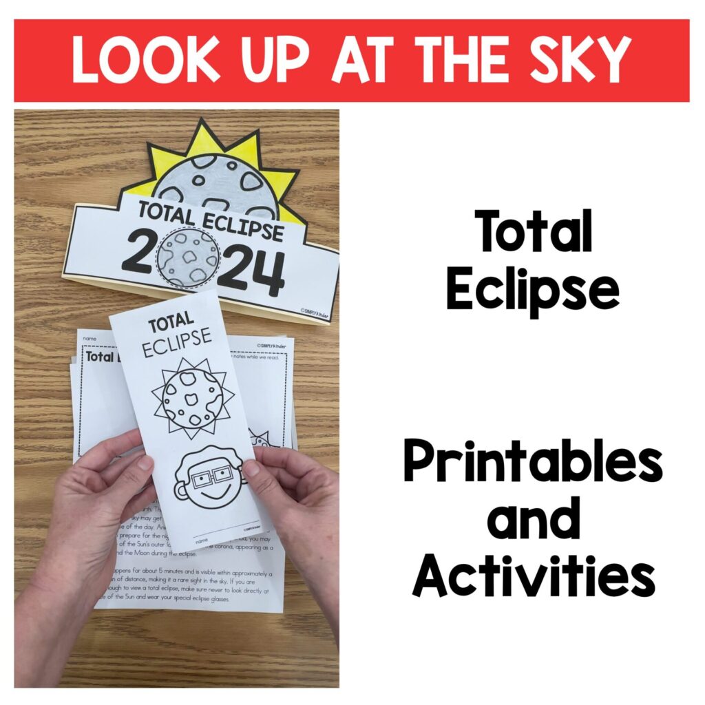 Total Eclipse Activities, Book, Hat, Brochure, & More - Simply Kinder