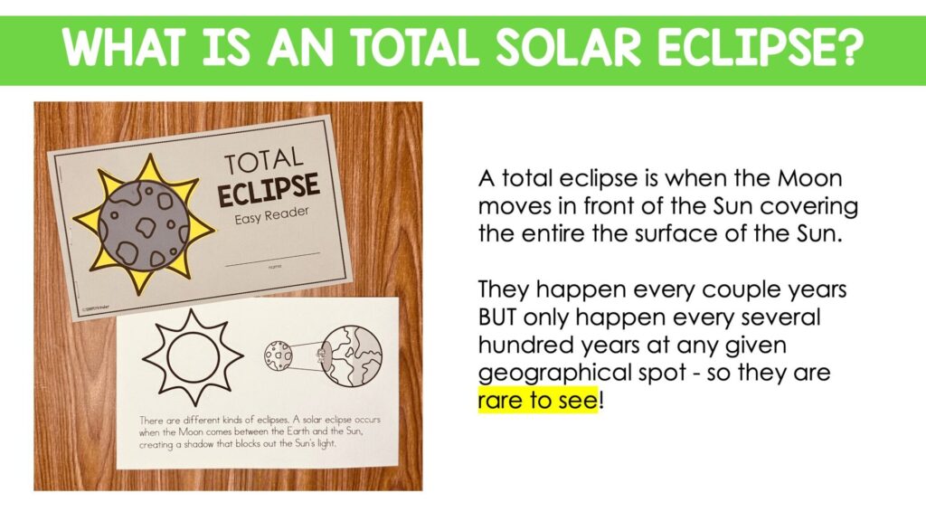 Total Eclipse Activities, Book, Hat, Brochure, & More - Simply Kinder