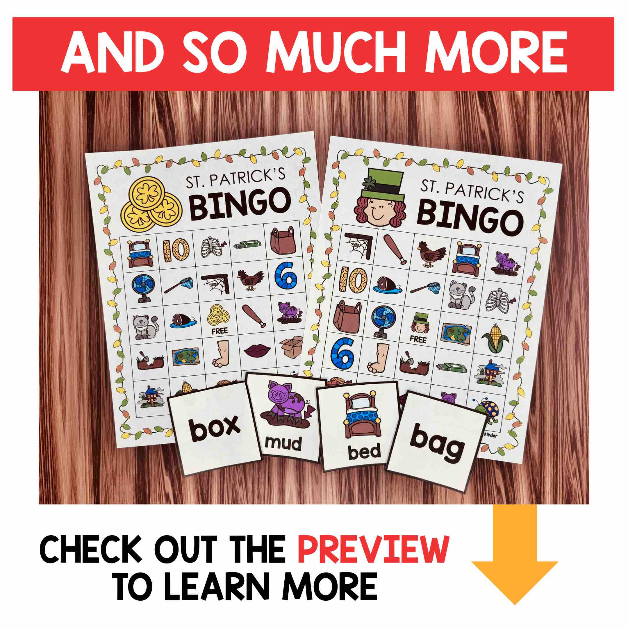 St. Patrick's Day Activity, Phonics Bingo, No-Prep CVC Decodable Game ...