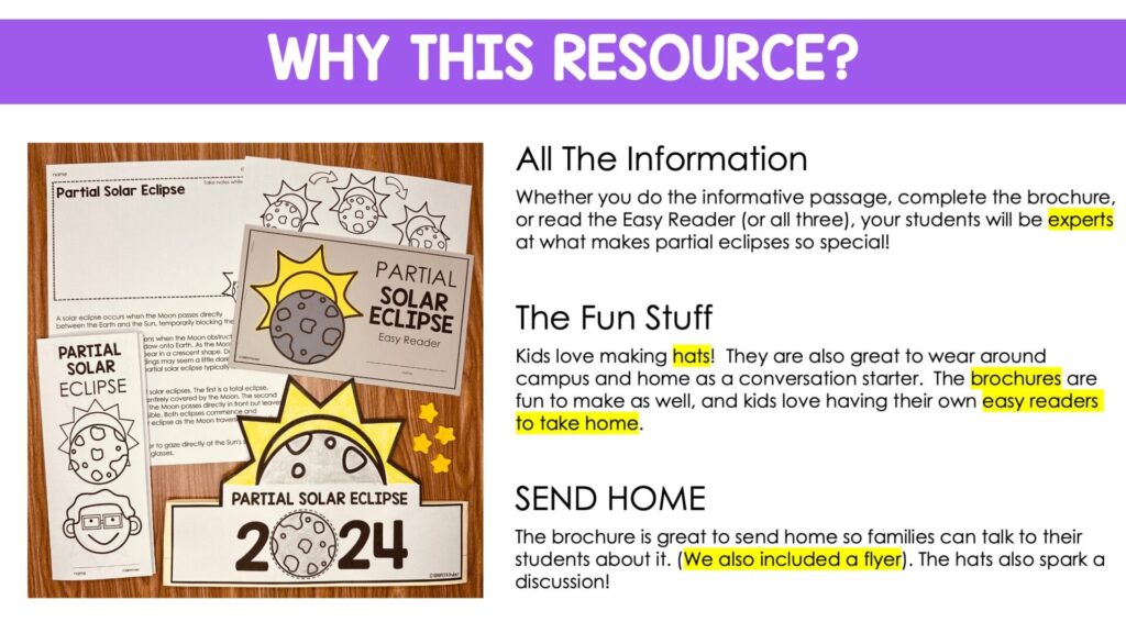 Partial Solar Eclipse Activities, Book, Hat, Brochure, & More - Simply ...
