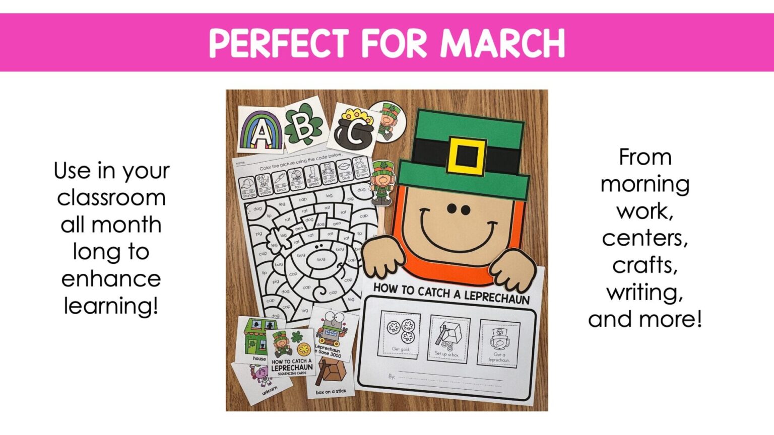 How To Catch A Leprechaun Activities, St. Patrick's Day Literacy & Math ...