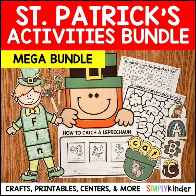 St. Patrick's Day Activity Bundle For Kindergarten and First Grade ...