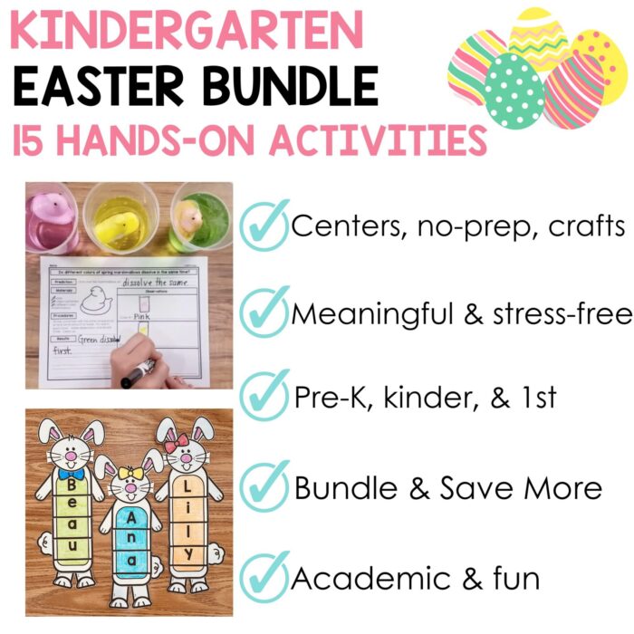 Easter Activities MEGA Bundle for Kindergarten, Science, Crafts ...