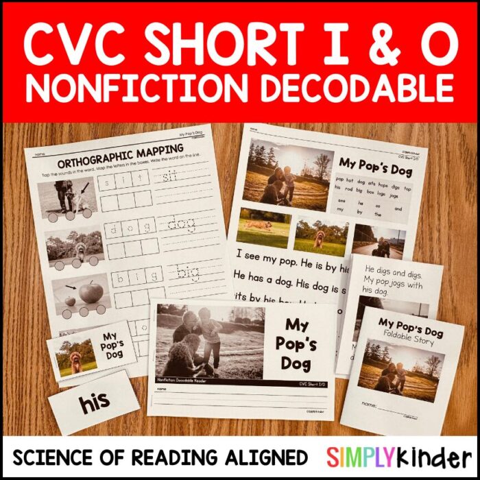 CVC Nonfiction Decodable Readers Real Pictures Mixed Short Vowel ...