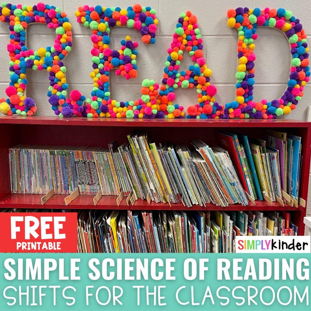 Simple SoR Classroom Shifts - Simply Kinder