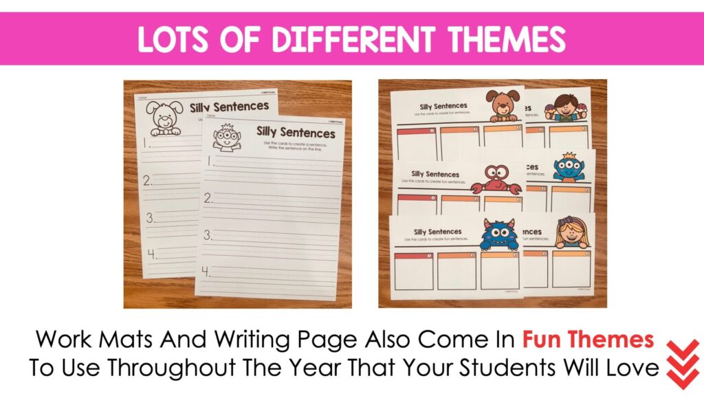 Silly Sentences CVCe Decodable Writing Word Practice Center for ...