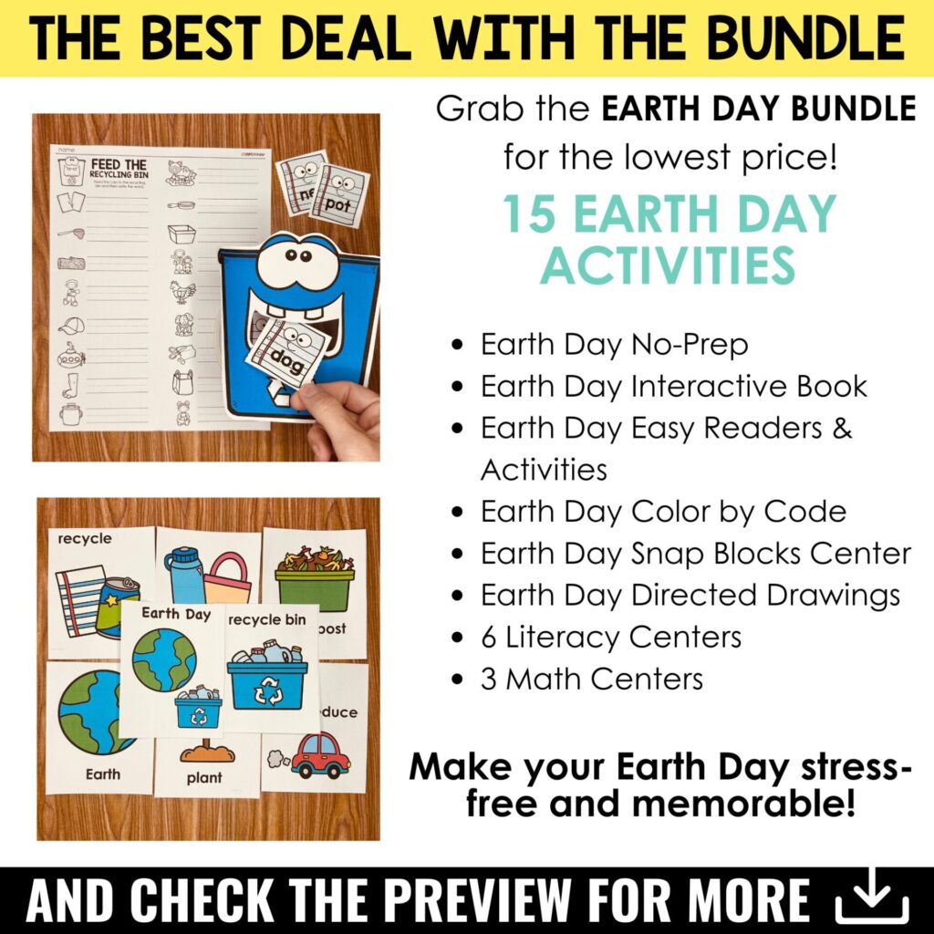 Earth Day MEGA Bundle of Activities: Crafts, Readers, Color by Code ...