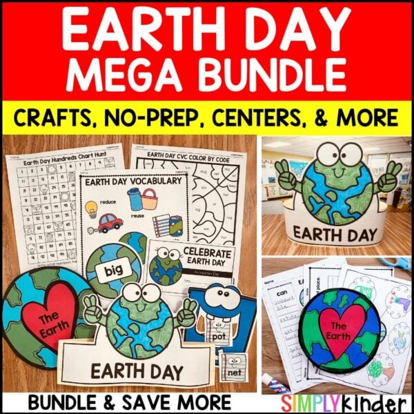 Earth Day MEGA Bundle of Activities: Crafts, Readers, Color by Code ...