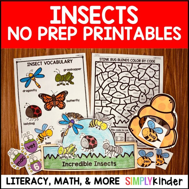 Insects & Bugs MEGA Activities: Crafts, Printables, Readers, Centers ...