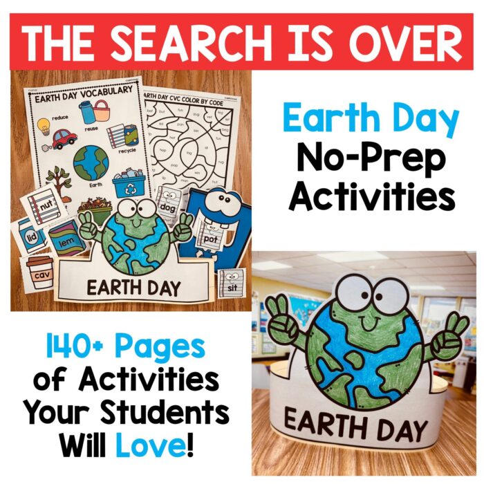 Earth Day No Prep Activities for Kindergarten, Crafts, Printables ...