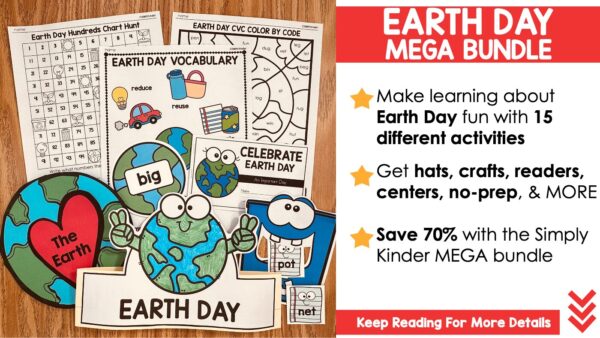 Earth Day MEGA Bundle of Activities: Crafts, Readers, Color by Code ...