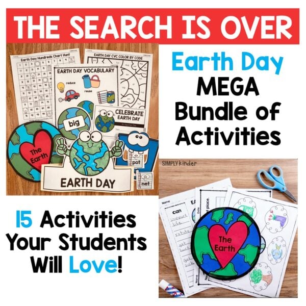 Earth Day MEGA Bundle of Activities , Crafts, Readers, Color by Code ...