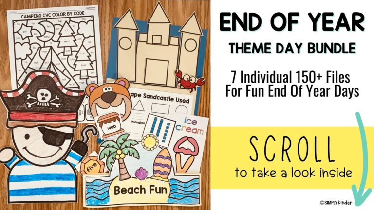 End of the Year Theme Days Activities: Beach, Pirate, Camping, & MORE ...