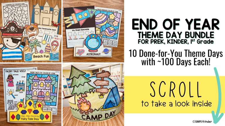 End of Year Theme Days, Last Week of School Kindergarten & 1st Grade ...