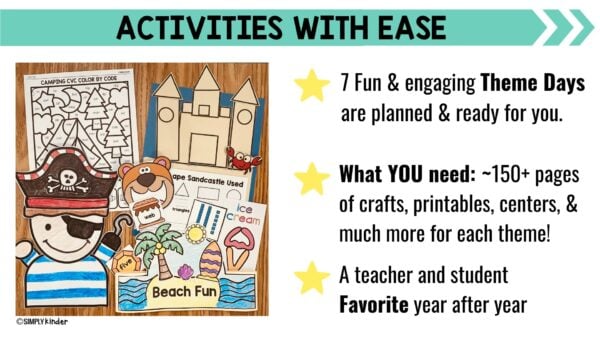 End of the Year Theme Days Activities: Beach, Pirate, Camping, & MORE ...