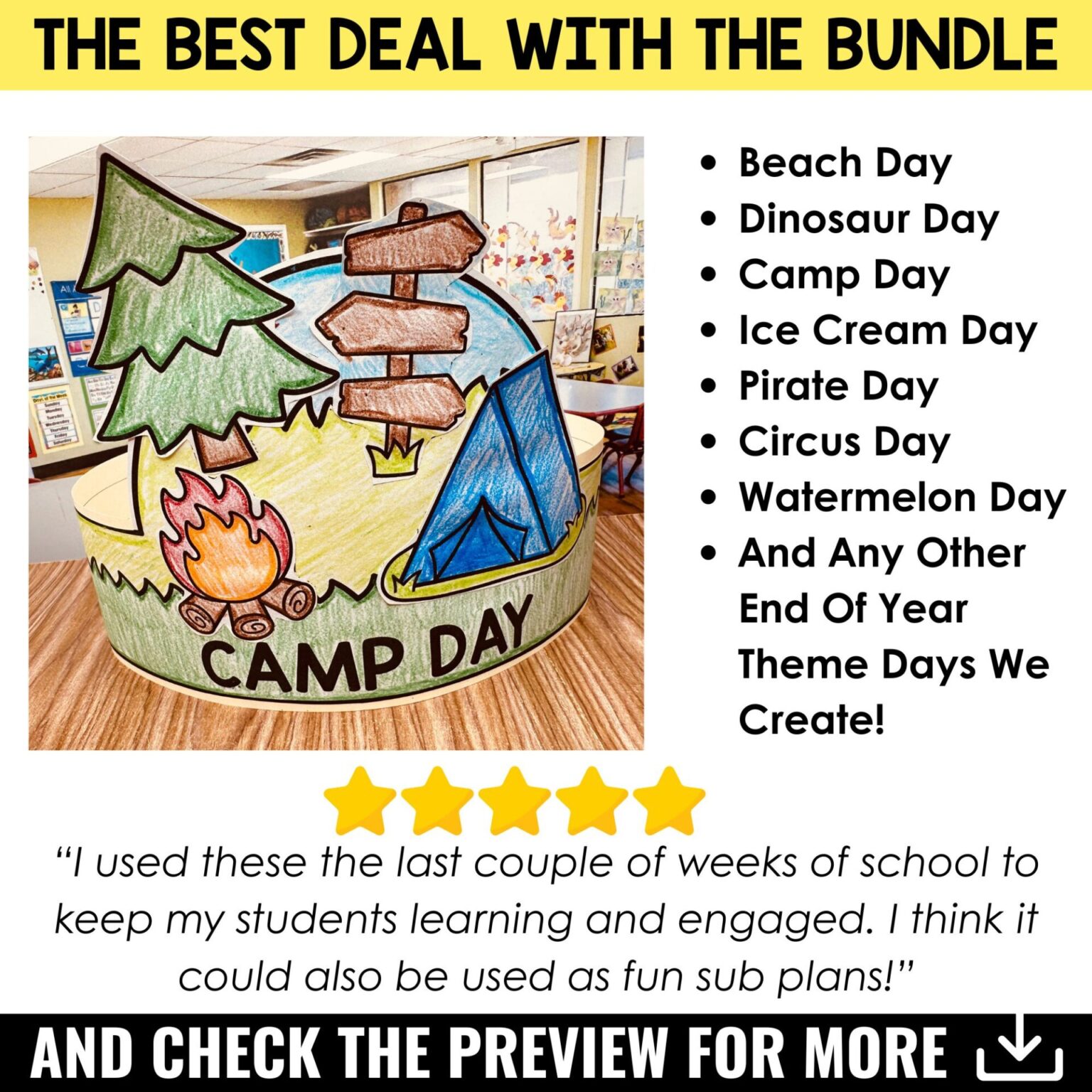 End of the Year Theme Days Activities: Beach, Pirate, Camping, & MORE ...