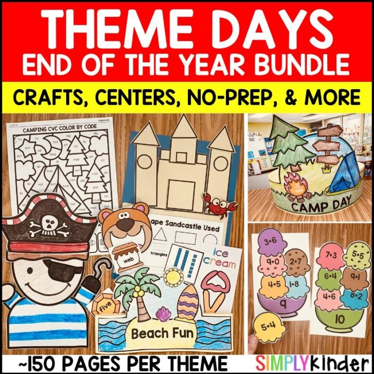 End of the Year Theme Days Activities: Beach, Pirate, Camping, & MORE ...