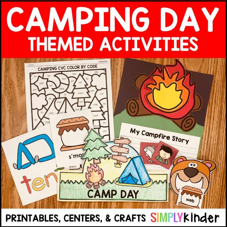 Camping Day Themed Activities, End of the Year: Crafts, Hats, MORE ...