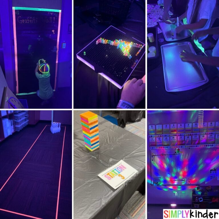 How to Have a Glow Party in Kindergarten - Simply Kinder