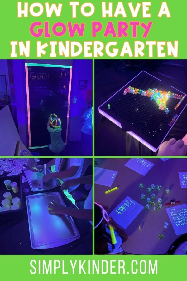 How to Have a Glow Party in Kindergarten - Simply Kinder