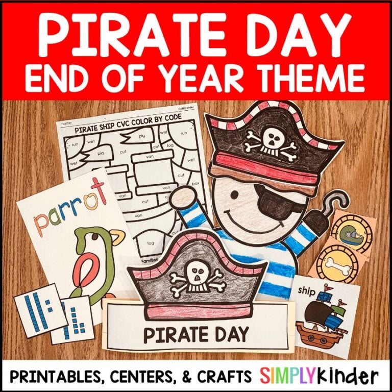 Pirate Day Themed Activities, End of the Year: Crafts, Hats, Center ...