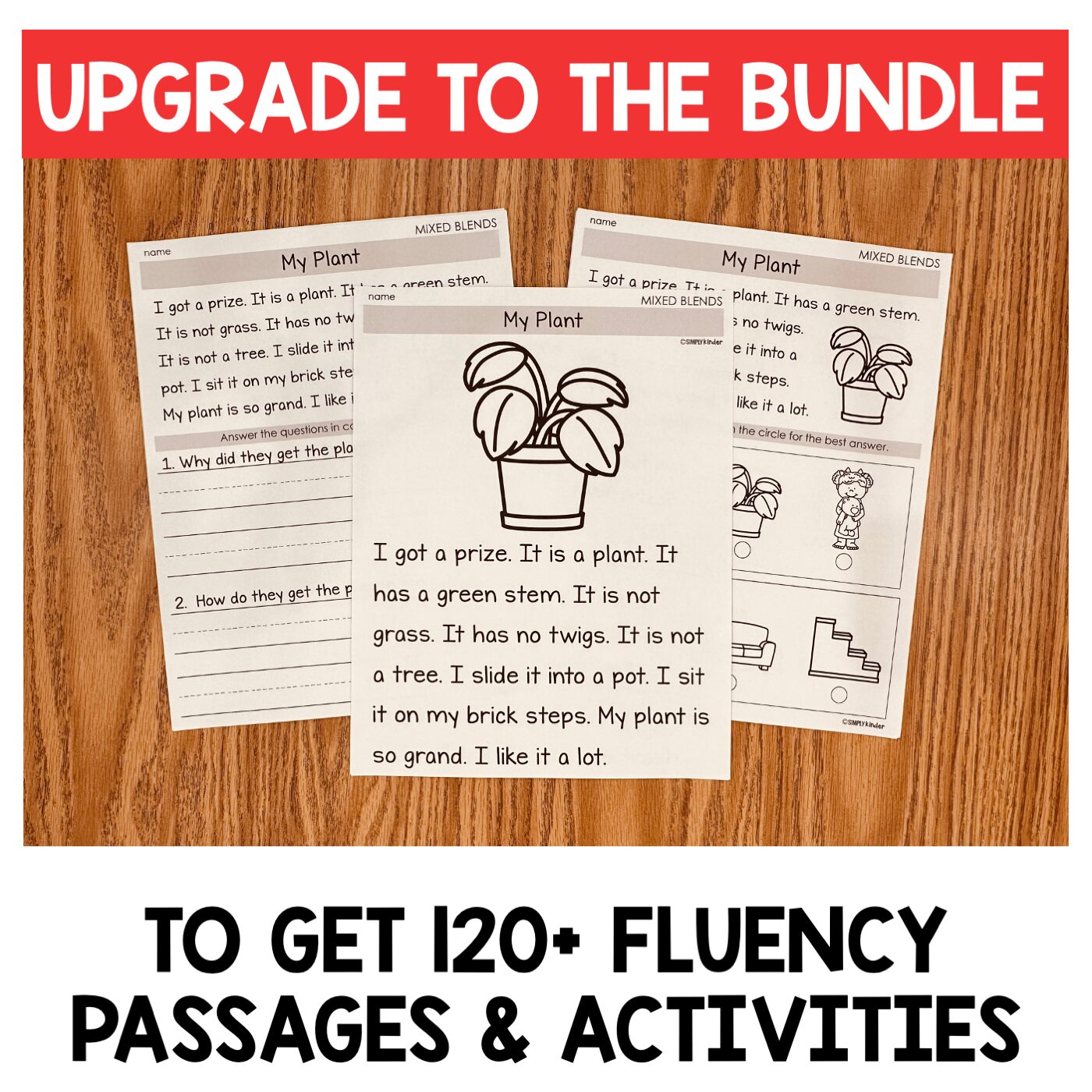 Mixed Blends Decodable Fluency Passage with Reading Comprehension, My ...