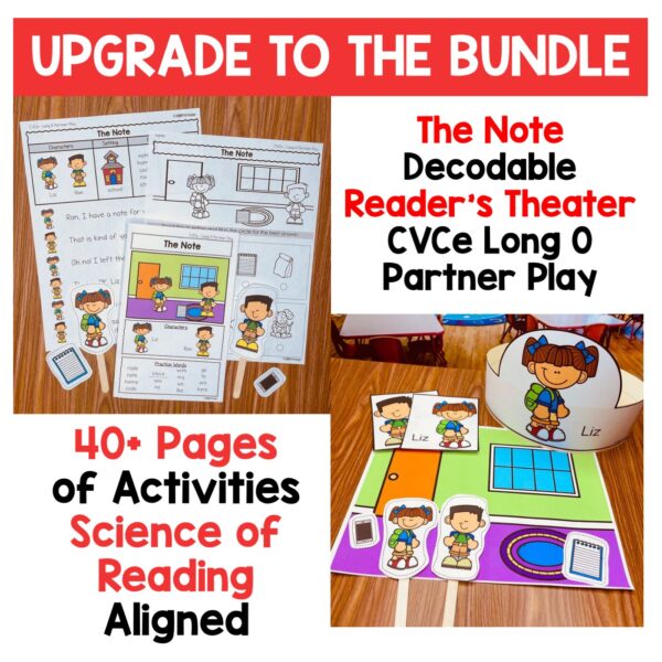 Decodable Partner Play, Reader's Theater, CVCe The Kite - Simply Kinder