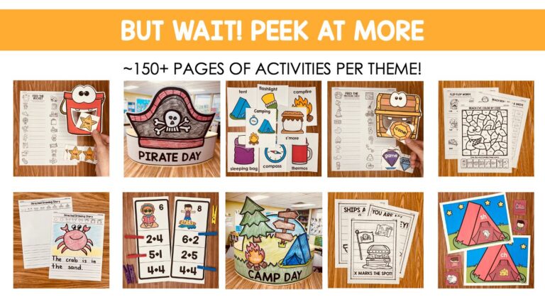 End of the Year Theme Days Activities: Beach, Pirate, Camping, & MORE ...