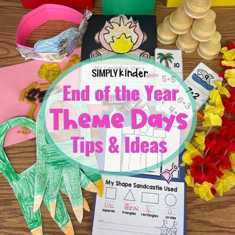 End of the Year Theme Days in Kindergarten - Simply Kinder