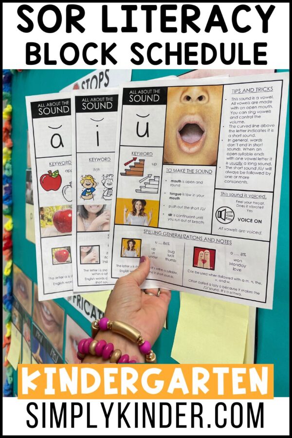SoR Sample Classroom Schedule - Simply Kinder