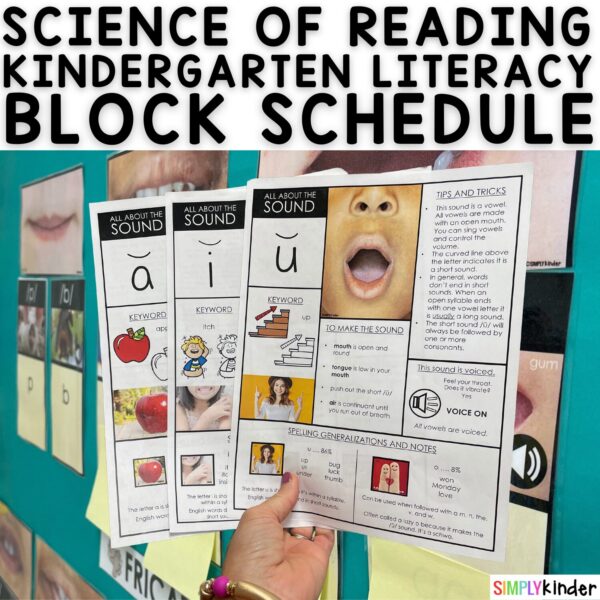 SoR Sample Classroom Schedule - Simply Kinder